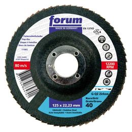 Forum® Schleifpapier Schleifmopteller 6 Grad 125 mm K120 gewölbt