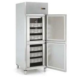 GastroHero Fischkühlschrank Profi 700 EN 600 x 400 - mit 2 Halbtüren und Türanschlag links