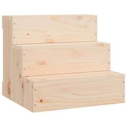 vidaXL Haustiertreppe M (40x37,5x35 cm) helles Holz