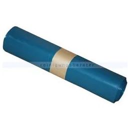 WBV Müllsack blau 120 L 73 my (Typ 100) extra starkes LDPE Material, 700 x 1100 mm