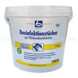 Dr. Becher 1454000 Desinfektionstücher 29 x 30 cm 70 Tücher Tuchformat 290 x 300 mm, mit Abreissperforation, biologisch