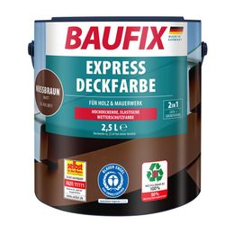 Baufix 2in1 Express Deckfarbe 2,5 L nussbraun