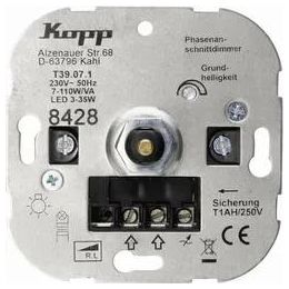 KOPP HEINRICH Kopp LED Druck-Wechsel-Dimmer 3 - 35 Watt, Phasenanschnitt, 842800187