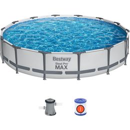 Bestway Framepool Steel Pro MAX™ (Set), Ø 427 x 84 cm, grau