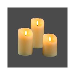 AMBIENTE HAUS LED-Kerze LED Kerze 7,5x15cm (FB 51018) (1-tlg), weiß