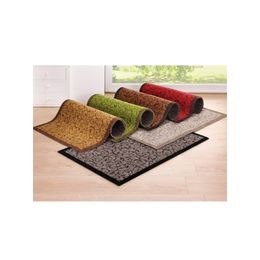 Fußmatte Teppiche Gr. B/L: 90 cm x 120 cm, 1 mm, 1 St., gelb (ocker) Fußmatten einfarbig