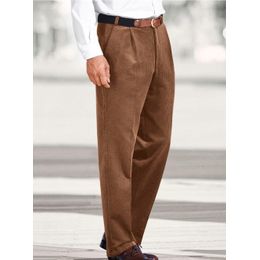 Cordhose CLASSIC Gr. 29, Unterbauchgrößen, verkürzte Leibhöhe, braun (cognac) Herren Hosen Jeans