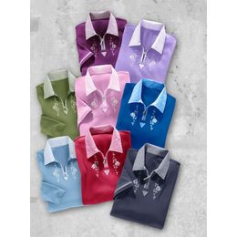 Poloshirt CLASSIC "Poloshirt" Gr. 50, lila (violett) Damen Shirts Jersey