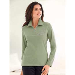 Poloshirt Classic Basics "Poloshirt" Gr. 48, grün (schilf) Damen Shirts Jersey