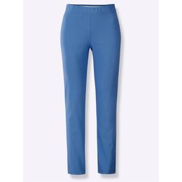 Schlupfhose Casual Looks Gr. 25, Kurzgrößen, blau (kornblume) Damen Hosen Schlupfhosen