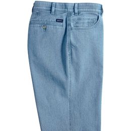 Brühl Dehnbund-Jeans BRÜHL Gr. 24, Unterbauchgrößen, Normale Leibhöhe, blau (blue, bleached) Herren Jeans Hosen