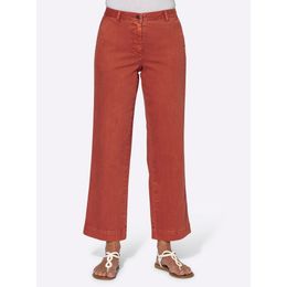 Bequeme Jeans Inspirationen Gr. 42, Normalgrößen, rot (rostrot) Damen Jeans