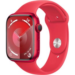 Smartwatch Apple "Watch Series 9 GPS + Cellular 45mm Aluminium S/M" Smartwatches rot Fitness-Tracker