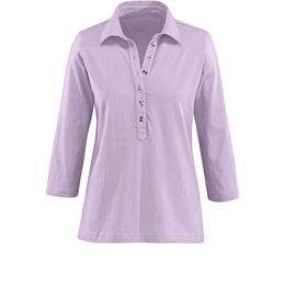 Poloshirt Casual Looks "Poloshirt" Gr. 54, lila (flieder) Damen Shirts Jersey