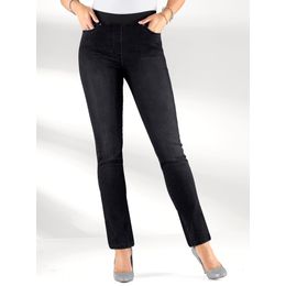 Schlupfjeans Inspirationen Gr. 25, Kurzgrößen, schwarz (black, denim) Damen Jeans
