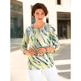 3/4-Arm-Shirt Classic Basics "Shirt" Gr. 54, grün (pistazie, bedruckt) Damen Shirts Jersey