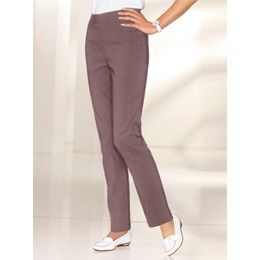 Stretch-Hose Classic Basics Gr. 46, Normalgrößen, rot (rosenholz) Damen Hosen Stretch-Hosen