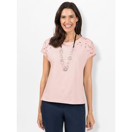 Rundhalsshirt Inspirationen "Shirt" Gr. 54, rosa (hellrosé) Damen Shirts Jersey