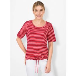 T-Shirt Casual Looks "Shirt" Gr. 54, rot (rot, gestreift) Damen Shirts Jersey