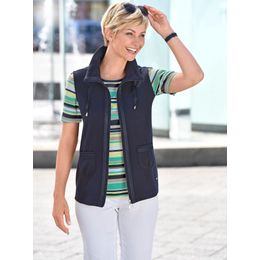 Shirtweste Casual Looks Gr. 48, blau (marine) Damen Westen Sweatshirts -jacken
