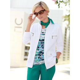 Shirtjacke Casual Looks "Shirtjacke" Gr. 54, weiß Damen Shirts Jersey Bestseller
