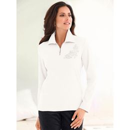 Poloshirt Classic Basics "Poloshirt" Gr. 50, weiß (wollweiß) Damen Shirts Jersey