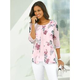 Alessa W. Collection Schlupfbluse ALESSA W. Gr. 50, rosa (rosé, bedruckt) Damen Blusen Schlupfblusen Bestseller