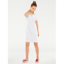 Shirtkleid Heine "Polokleid" Gr. 36, Normalgrößen, weiß Damen Kleider Freizeitkleider