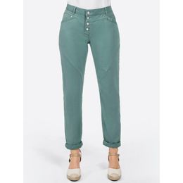 Bequeme Jeans Inspirationen Gr. 44, Normalgrößen, grün (jade) Damen Jeans