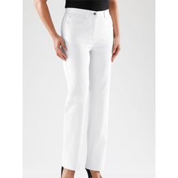 Dehnbund-Jeans Casual Looks Gr. 40, Normalgrößen, weiß Damen Jeans