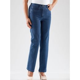 Dehnbund-Jeans Casual Looks Gr. 46, Normalgrößen, blau (blue, stone, washed) Damen Jeans