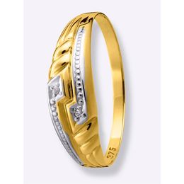 Fingerring Lady Fingerringe Gr. 16, Metall-Metall, goldfarben (gelbgold 375) Damen Fingerringe