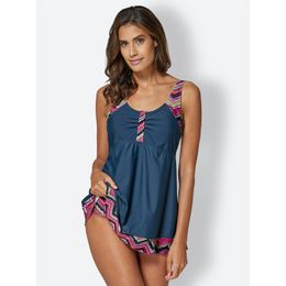 Tankini-Top feel good Gr. 42, Cup B, blau (dunkelblau) Damen Bikini-Oberteile Ocean Blue