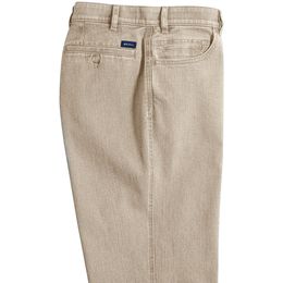 Brühl Dehnbund-Jeans BRÜHL Gr. 24, Unterbauchgrößen, Normale Leibhöhe, beige Herren Jeans Hosen