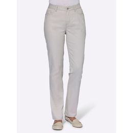 Bequeme Jeans Casual Looks Gr. 44, Normalgrößen, grau (hellgrau) Damen Jeans
