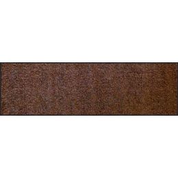 Fußmatte Salonloewe Teppiche Gr. B/L: 70 cm x 100 cm, 7 mm, 1 St., braun (nougat) Fußmatten gemustert