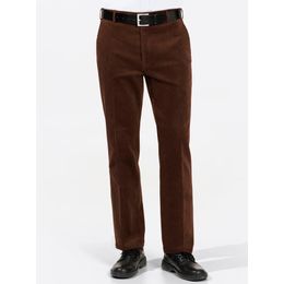 Cordhose Gr. 26, Unterbauchgrößen, braun (cognac) Herren Hosen Jeans