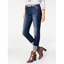 7/8-Jeans Heine Gr. 38, Normalgrößen, blau (dark denim) Damen Jeans Ankle 7/8