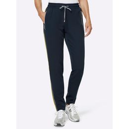 CRÉATION L Jogger Pants CREATION L Gr. 22, Kurzgrößen, blau (marine) Damen Hosen Joggpants Track Pants