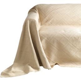 Tagesdecke PEREIRA DA CHUNA WITT-PBK-Tagesdecken-temporär Gr. B/L: 330 cm x 250 cm, grau (taupe) Tagesdecken