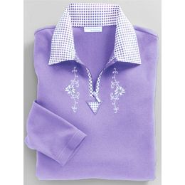 Trachtenshirt CLASSIC "Poloshirt" Gr. 38, lila (lavendel) Damen Shirts Jersey