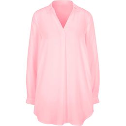 Longbluse Heine Gr. 40, rosa (hellrosé) Damen Blusen langarm