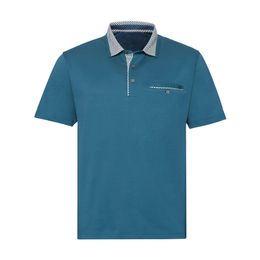 Kurzarmshirt Hajo "Kurzarm-Shirt" Gr. 52/54, blau (petrol) Herren Shirts T-Shirts