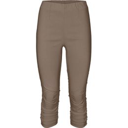 Caprihose Heine Gr. 36, Normalgrößen, grau (taupe) Damen Hosen Caprihosen 3/4