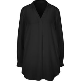 Longbluse Heine Gr. 42, schwarz Damen Blusen langarm