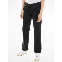 Bequeme Jeans Tommy Jeans "LW STR BH4116" Gr. 30, Länge 32, schwarz (black32) Damen Jeans Gerade