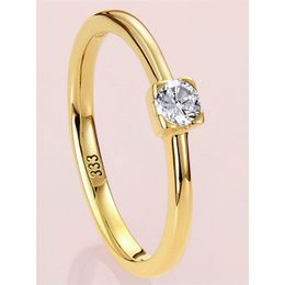 Fingerring Lady Fingerringe Gr. 19, Metall-Metall, goldfarben (gelbgold 375) Damen Fingerringe