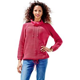 Troyer Heine "Troyer" Gr. 40/42, lila (himbeere) Damen Pullover Rollkragenpullover