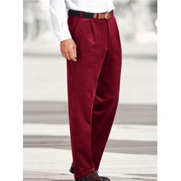 Cordhose CLASSIC Gr. 28, Unterbauchgrößen, normale Leibhöhe, rot (rostrot) Herren Hosen Jeans