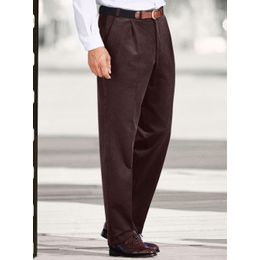 Cordhose CLASSIC Gr. 30, Unterbauchgrößen, verkürzte Leibhöhe, braun Herren Hosen